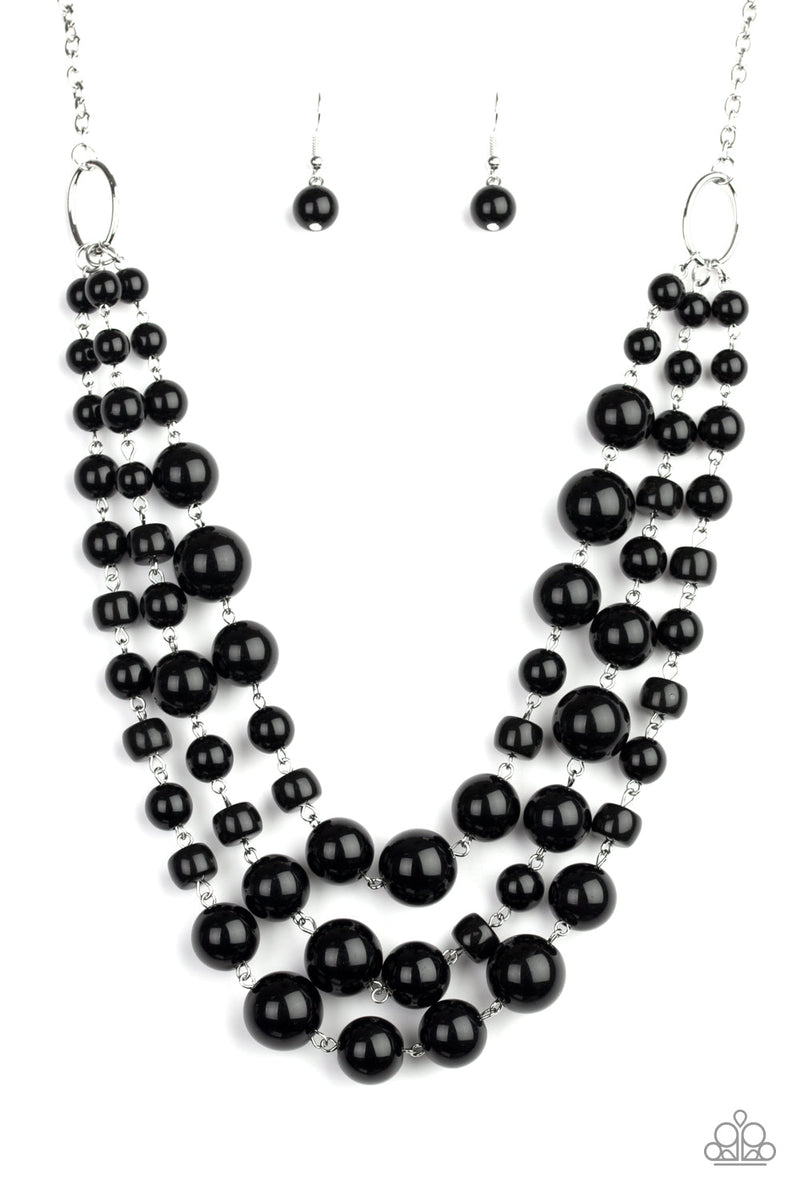 Paparazzi Everyone Scatter! - Black Necklace – Oh So Pretty Jewels
